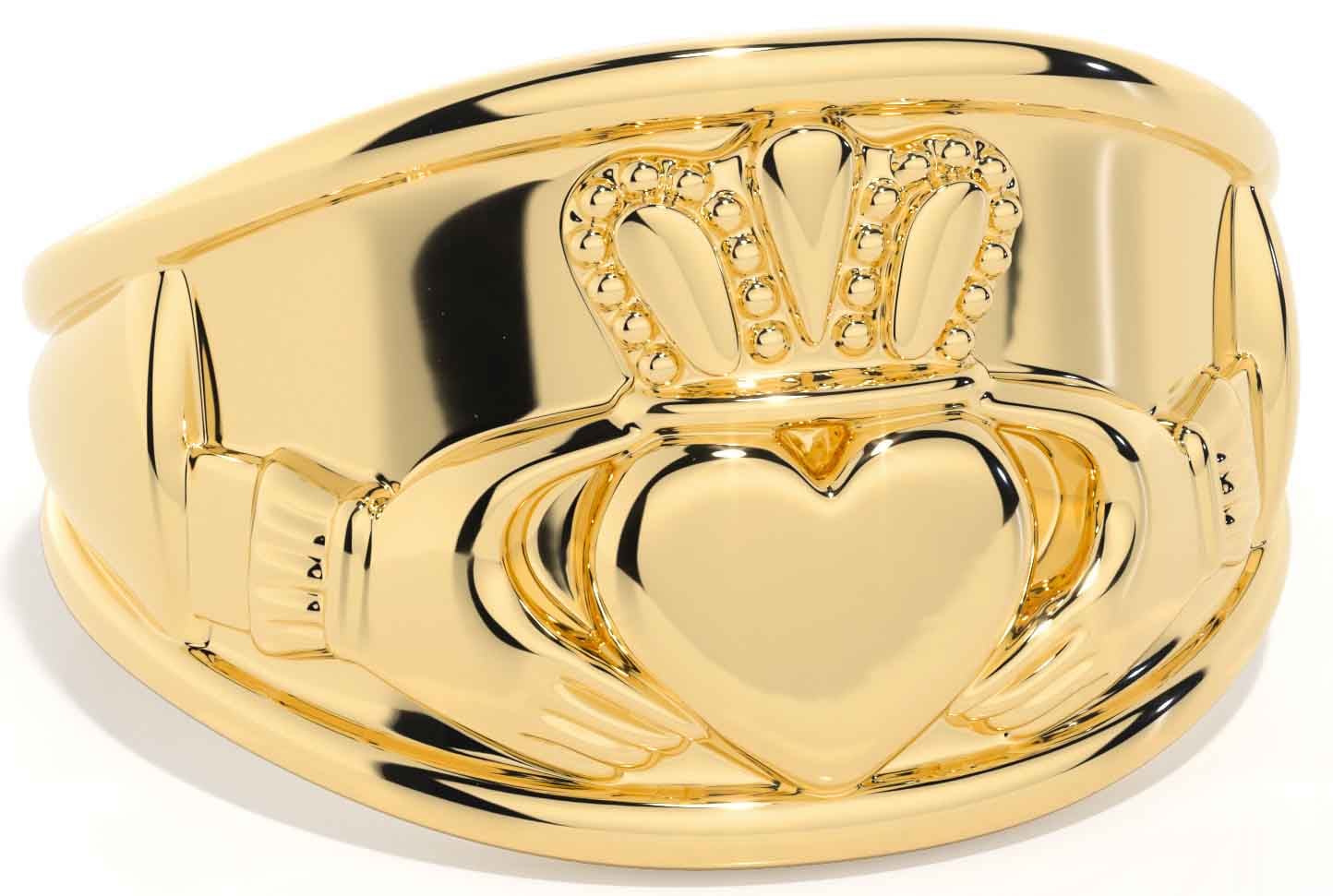 mens claddagh ring
